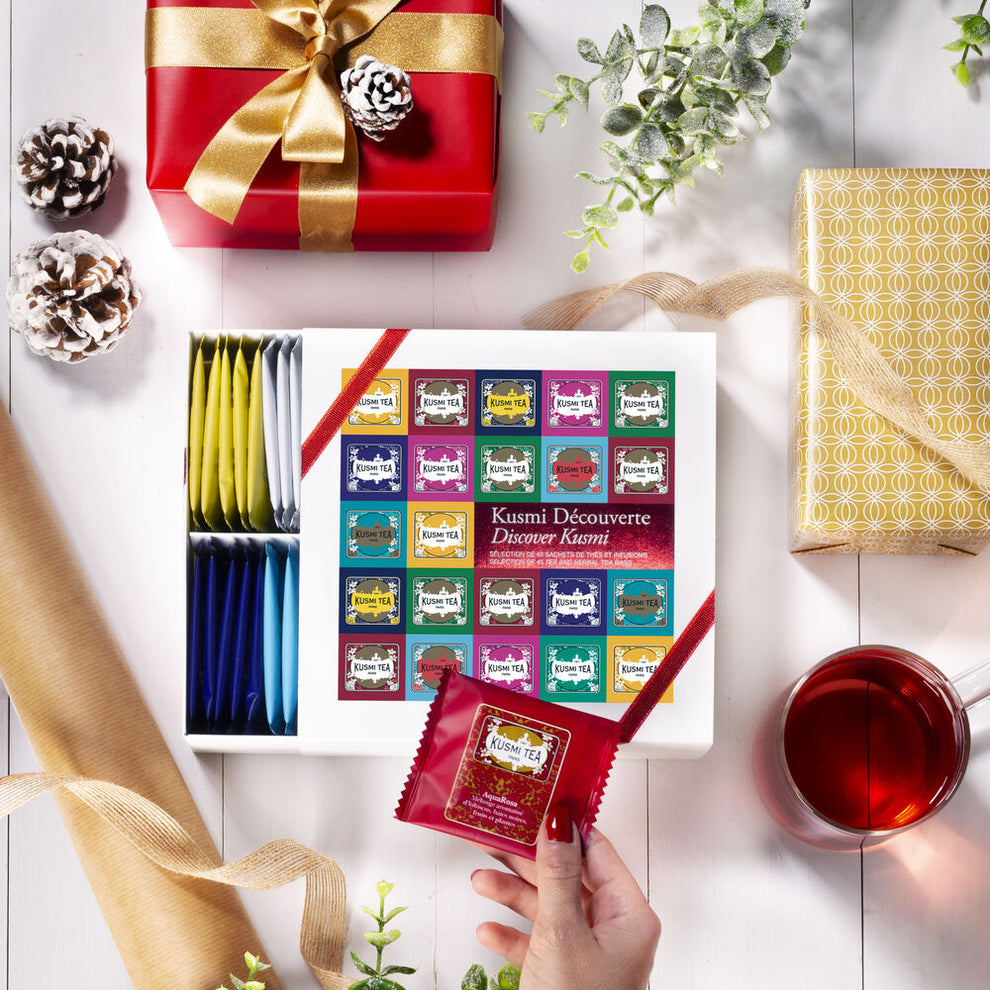 KUSMI TEA（クスミティー）ギフトアソートメント ティーバッグ45枚入り – AOYAMA GIFT SALON The Premium